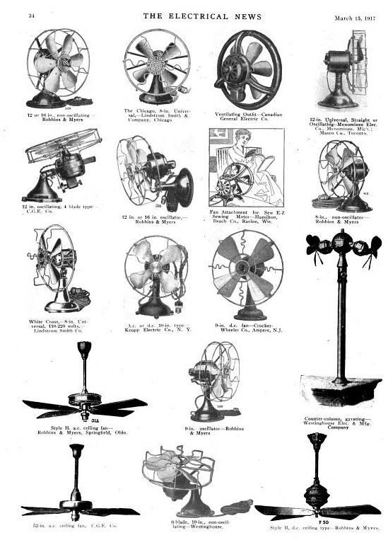 1917 Fan Motor Offerings - Pre-1950 (Antique) - AFCA Community