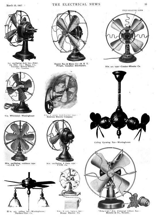 1917 Fan Motor Offerings - Pre-1950 (Antique) - AFCA Community