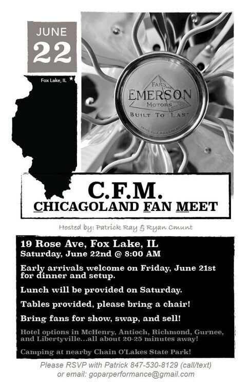 Chicagoland Fan Meet CFM RSVP - Pre-1950 (Antique) - AFCA Community
